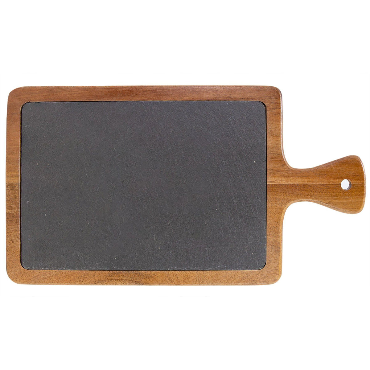 Acacia & Slate Cutting Board w/ Handle 13 1/4 x 7 – Hailey Home